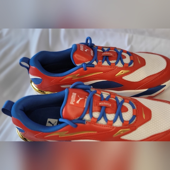Puma | Shoes | Puma Rs Fast Used Red Blue And Gold | Poshmark